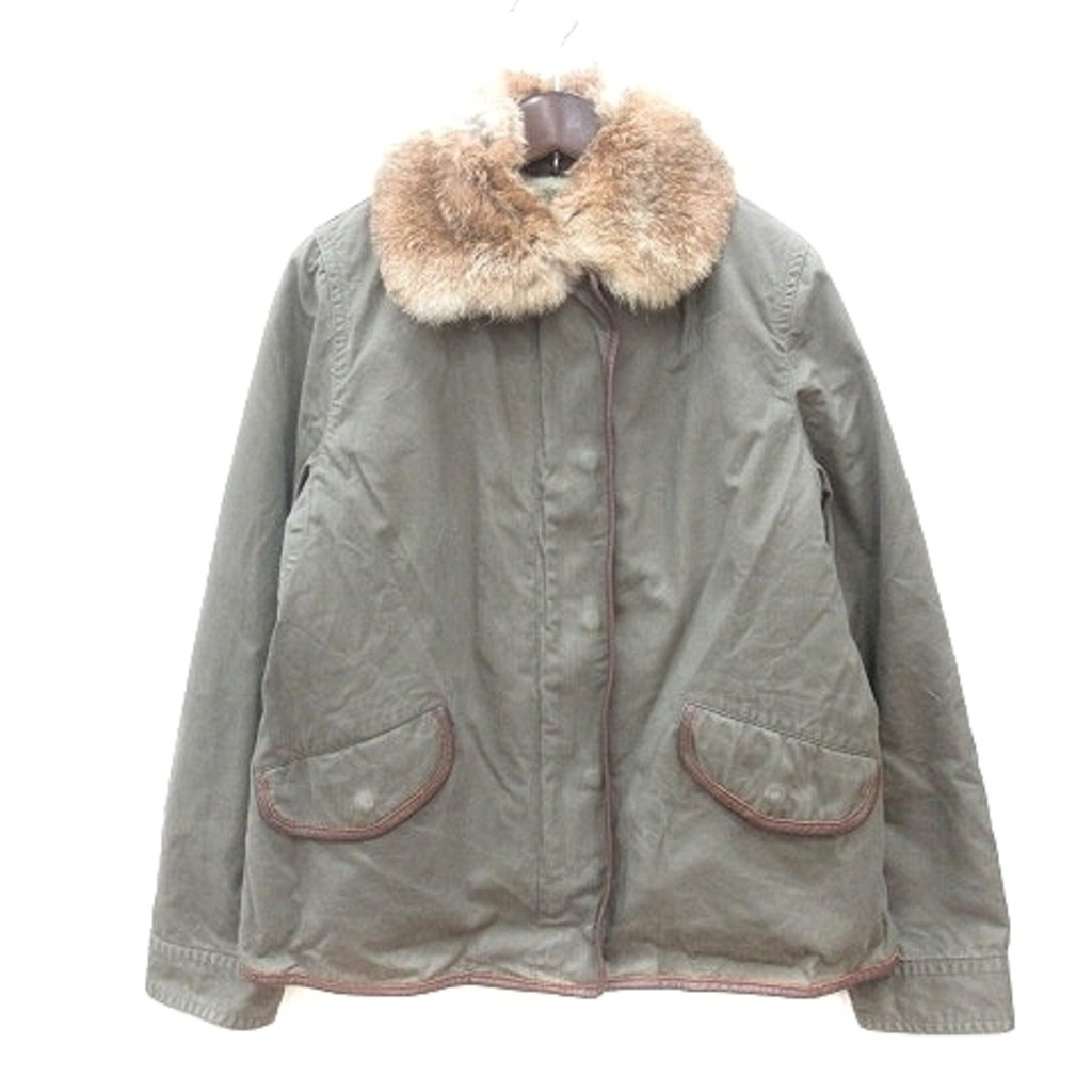 MILITARY MiLi toff M 夾克外套 軍事 帶襯附件 兔子 兔毛 日本直送 二手 | 蝦皮購物