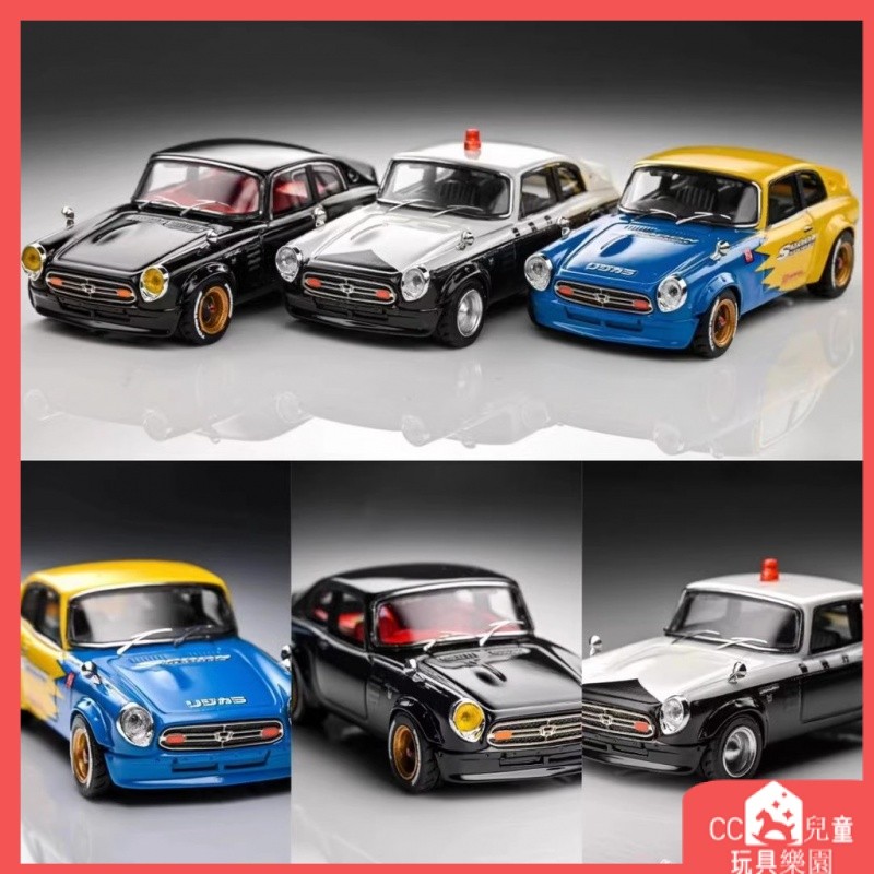 [噹天出貨]YTM 1:64本田S800 吳彥祖 黑色警視廳spoon樹脂汽車模型收藏擺件 | 蝦皮購物