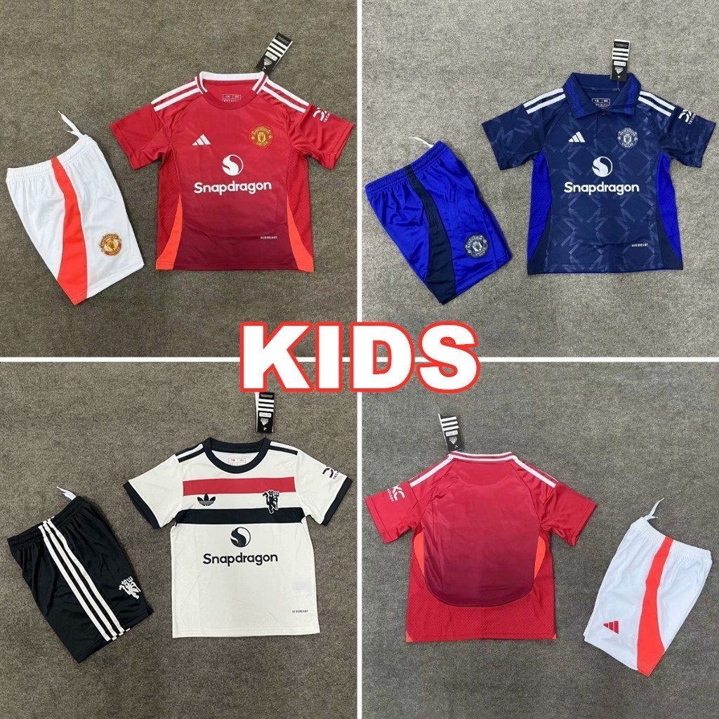 24/25 Man-Utd MU kids 主場兒童球衣 | 蝦皮購物