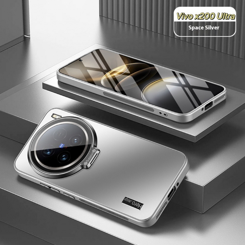 豪華啞光隱形鏡頭支架手機殻適用於 VIVO X200 Utra X200 Pro X200S X100 Ultra X1 | 蝦皮購物