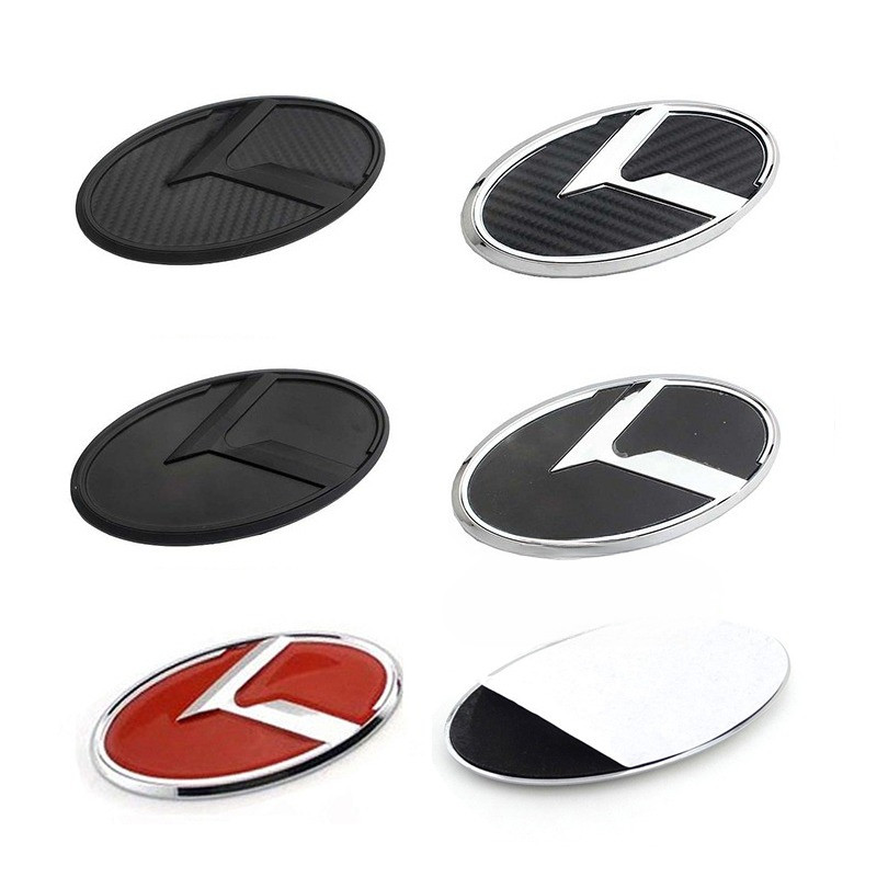 起亞 RIO K3 K5 K7 K9 汽車前格柵標誌徽章後行李箱貼紙汽車 3D 方向盤中心貼紙時尚配飾 | 蝦皮購物