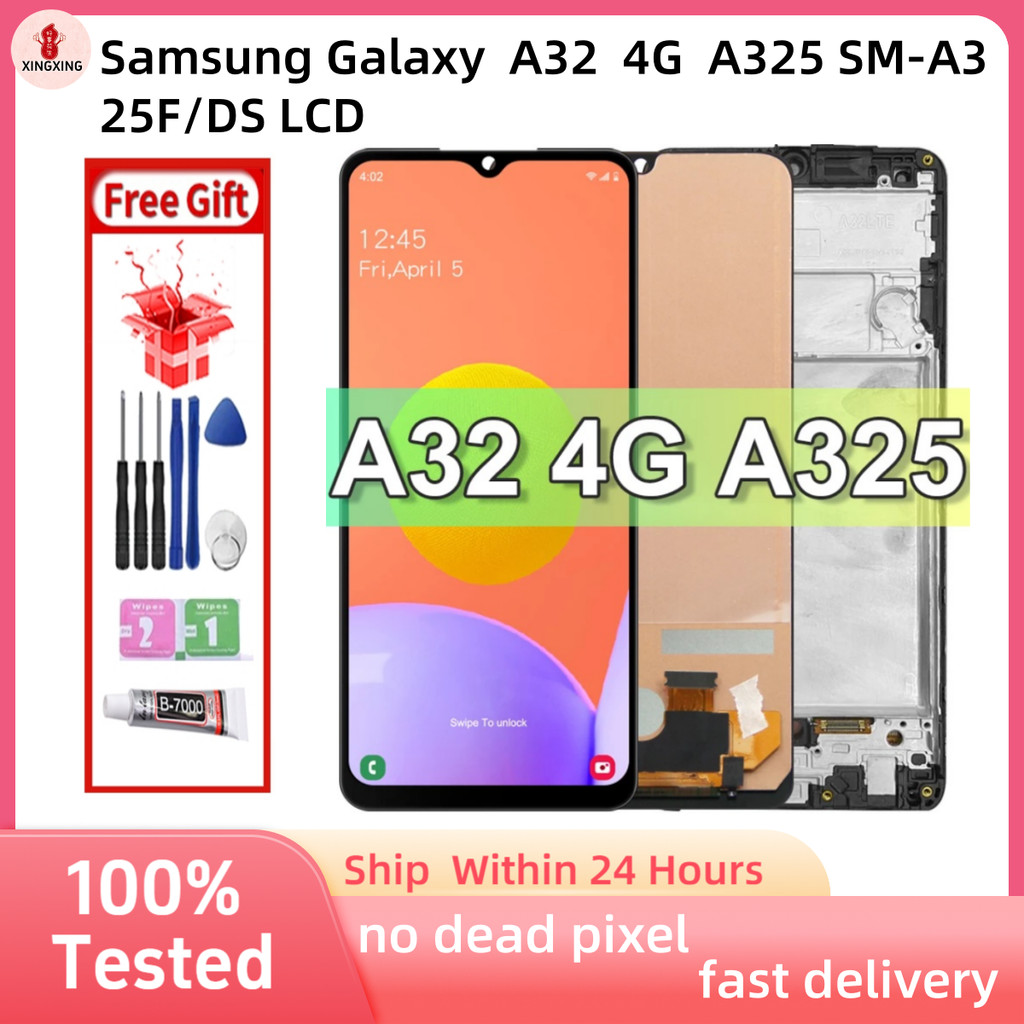 SAMSUNG 適用於三星 Galaxy A32 4G A325 SM-A325F/DS 液晶顯示屏觸摸屏數字化儀組件更 | 蝦皮購物