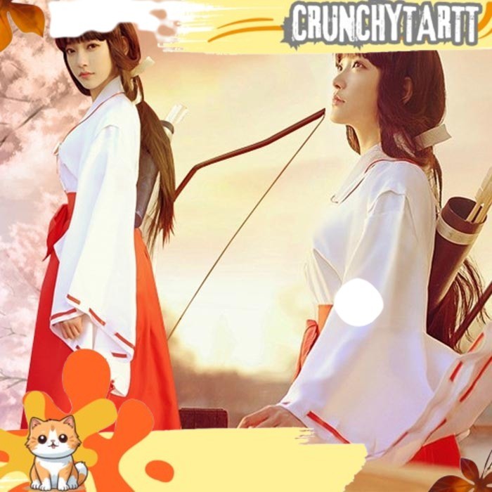 全新 CC-120 kikyo 犬夜叉 miiko miko 和服浴衣 kuil 日本 cosplay E.COS | 蝦皮購物