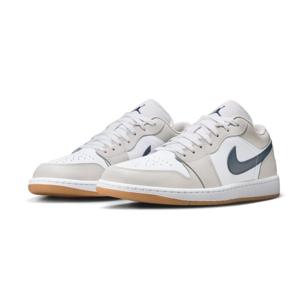 Nike Air Jordan 1 Low 白灰藍 AJ1 休閒 男 553558-146【Fashion SPLY】 | 蝦皮購物
