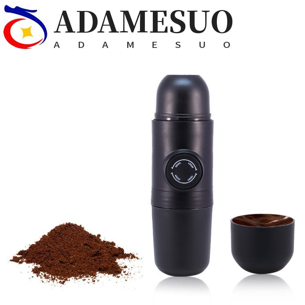 ADAMESUO Espresso 咖啡機,手動手壓旅行咖啡咖啡機 140ml 黑色膠囊咖啡機露營 | 蝦皮購物