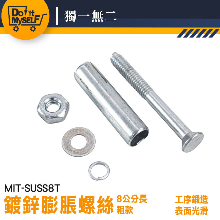 麻根塞 壁釘 鍍鋅膨脹螺絲 凸牙壁虎 警示柱螺絲 MIT-SUSS8T 自攻螺絲 快速釘 五金 壁虎釘【獨一無二】 | 蝦皮購物