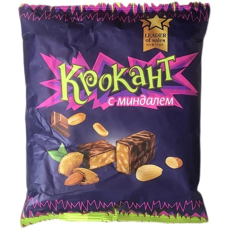 熱賣⭐俄羅斯原裝進口KpokaHT紫皮糖KDV500g大份量裝紫皮糖夾心巧克力味 扁桃仁巧克力味零食 紅皮糖花生味 | 蝦皮購物