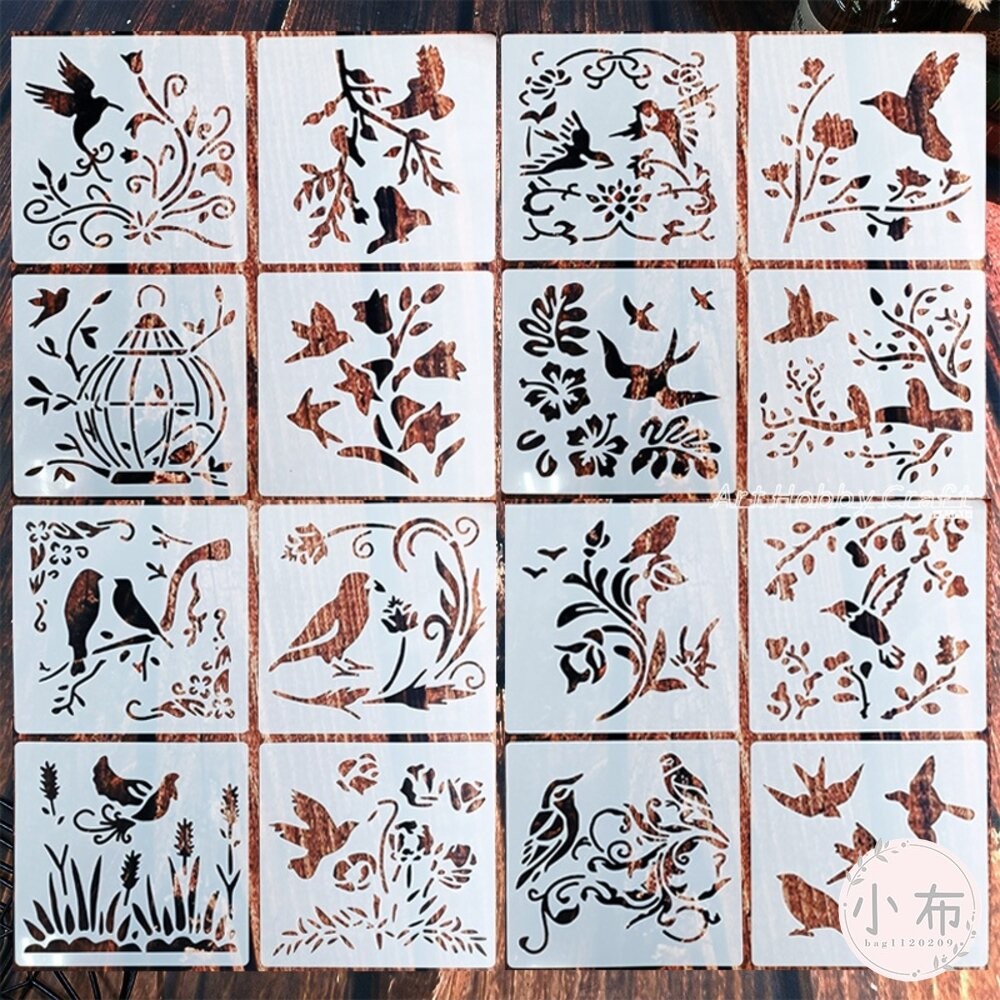 台灣現貨 小布點︱IST-7071-7080套裝型染板︱型染 繪畫模板 拼貼型板 拓染 拓印版 型版 鏤空模板 | 蝦皮購物