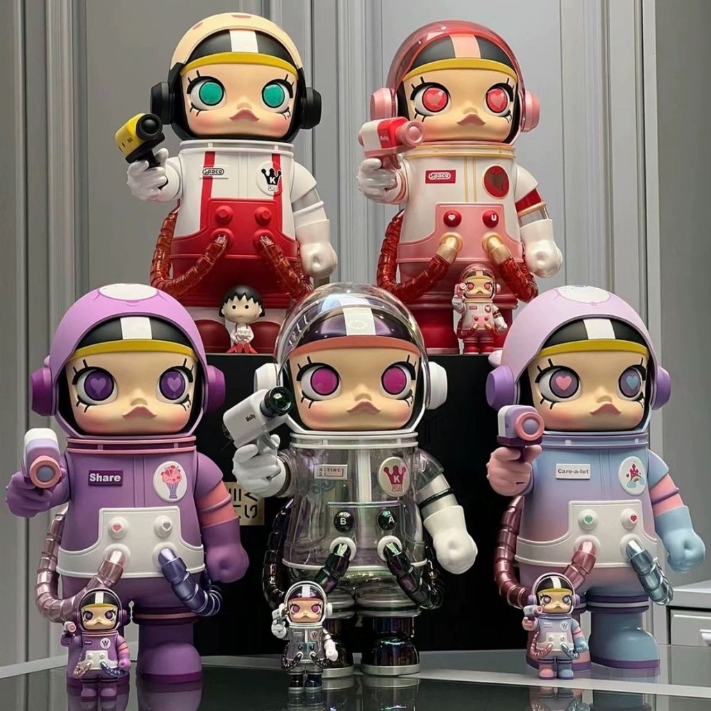 【現貨泡泡瑪特盲盒】popmart molly盲盒 400分享熊紫色高級手辦 珍藏太空人系列 | 蝦皮購物