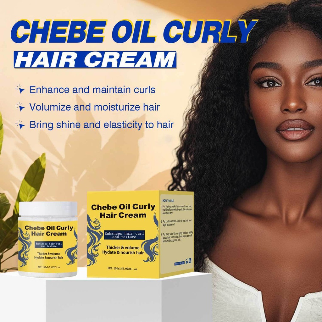 Chebe oil Curly Hair Cream 100ml Fluffy Hair Care | 蝦皮購物