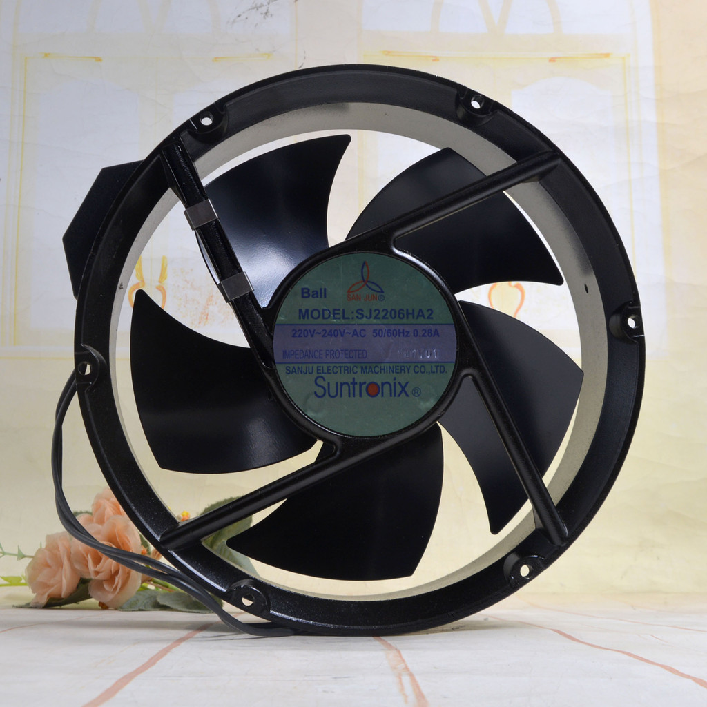 【毒液散熱】原裝三巨 SJ22060HA2 22060 220V 0.28A 20CM 圓形 機櫃 散熱風扇可統編收據 | 蝦皮購物