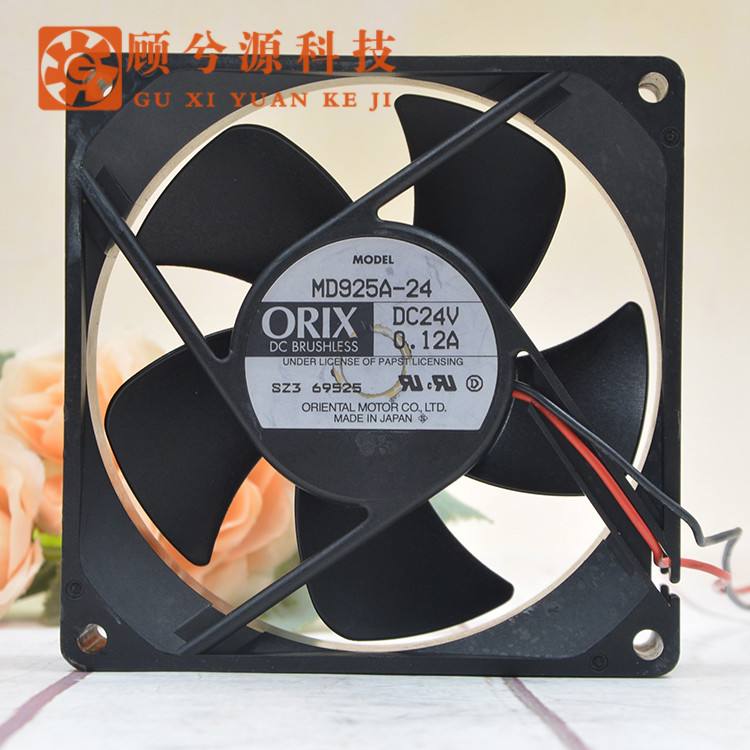 【光刻風扇】原裝東方 ORIX MD925A-24 24V 0.12A 9CM 9025 變頻器 雙滾珠風扇可統編收據 | 蝦皮購物