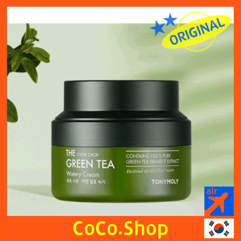 [TONYMOLY] The Chok Chok 綠茶水霜 60ml,強效霜 60ml,水性面膜 5ea | 蝦皮購物