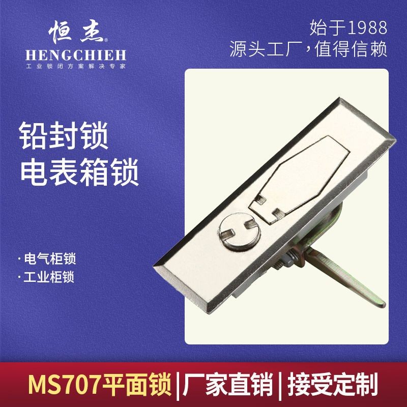恆傑 MS707 平面鎖 鉛封鎖 機箱鎖彈跳鎖電錶箱 | 蝦皮購物