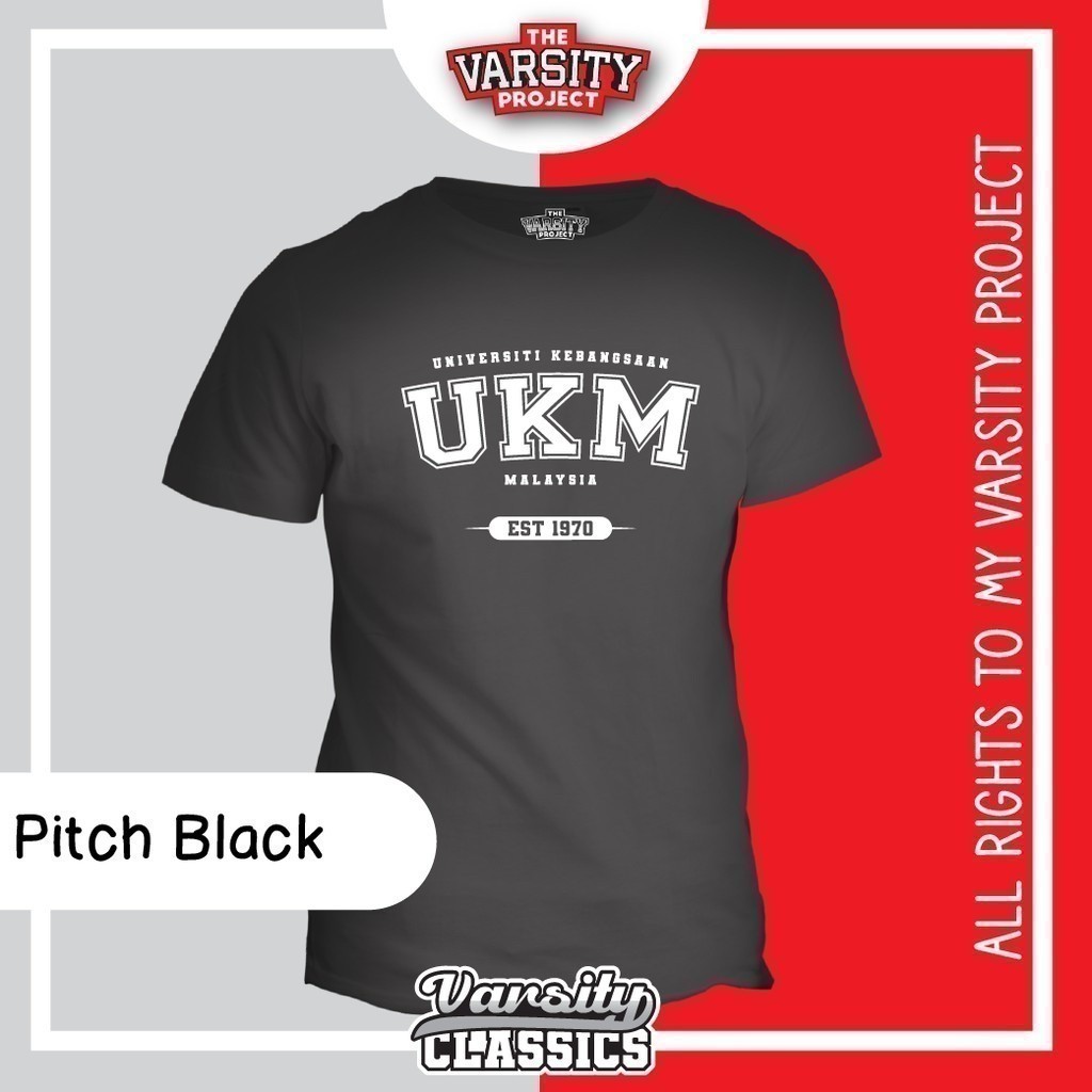 2024 UKM 時尚(馬來西亞大學)- Classic Varsity Premium T 恤(短袖)[UNK] My | 蝦皮購物