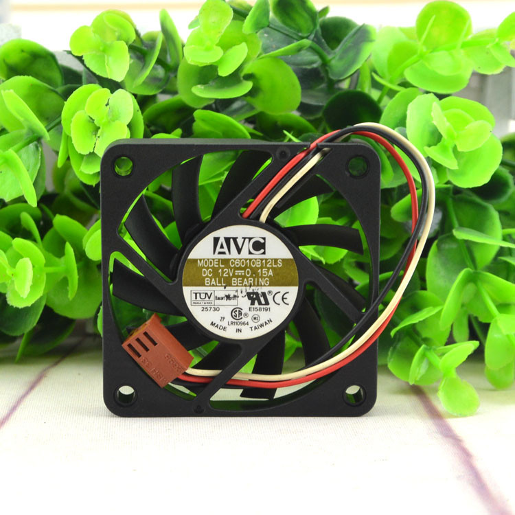 【毒液散熱】台灣 奇宏AVC C6010B12LS 12V 0.15A 6010 6cm 雙滾珠CPU散熱風扇可統編收據 | 蝦皮購物