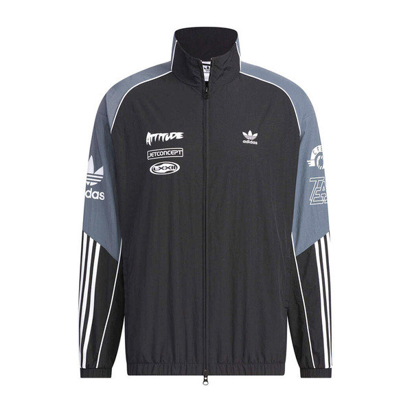 Adidas Moto JKT M JL8406 男 立領外套 運動外套 休閒穿搭 黑 灰 | 蝦皮購物