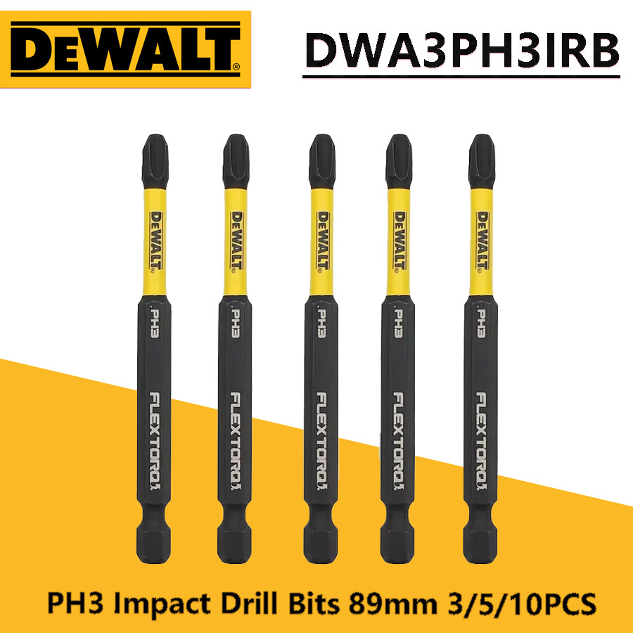 Dewalt DWA3PH3IRB 衝擊鑽頭 89mm HSS 高硬度螺絲刀頭木工開孔快速鋼工具十字頭 | 蝦皮購物