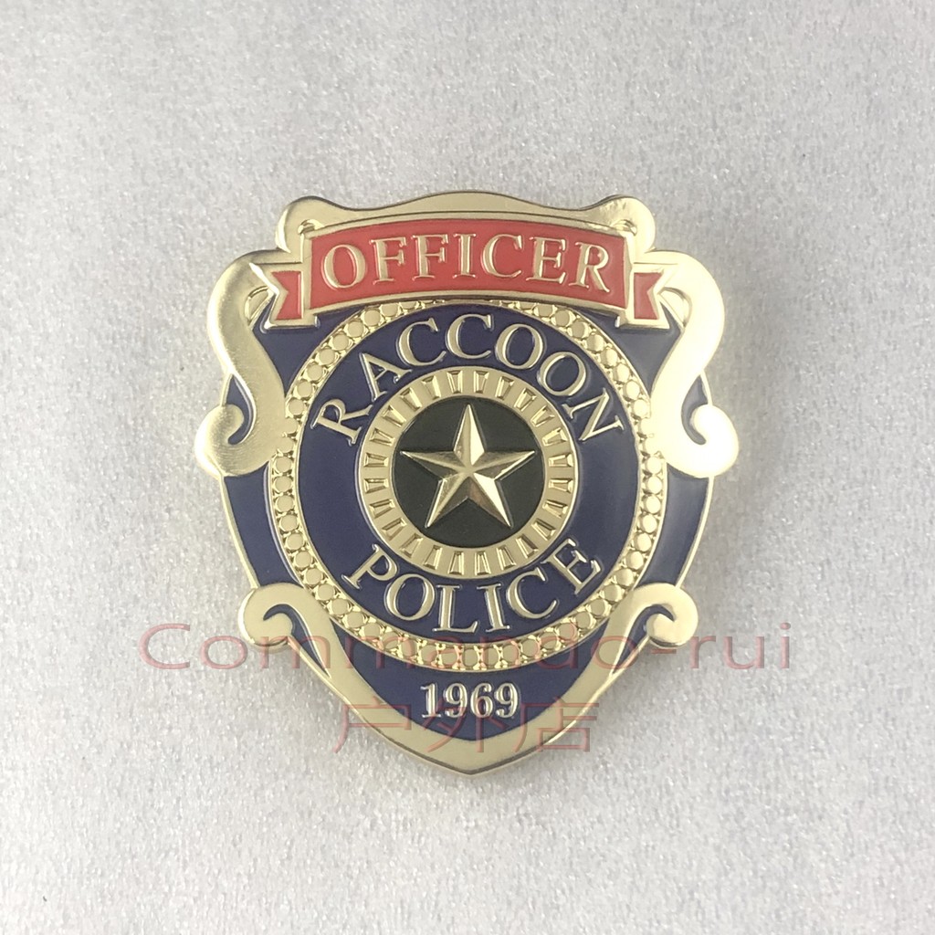 生化危機重製版 Biohazard re2 浣熊市 RPD OFFICER 金屬徽章胸章 | 蝦皮購物