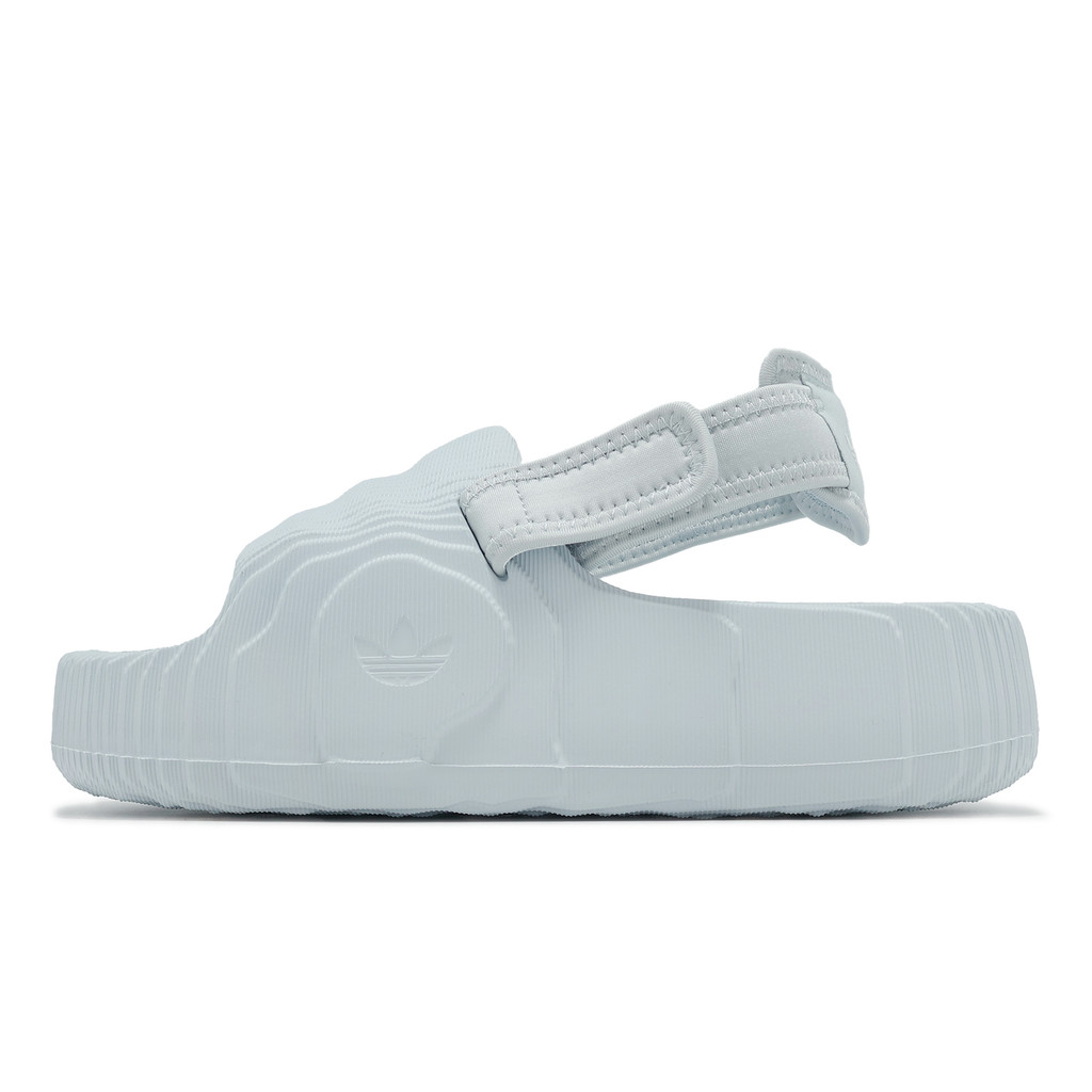 adidas 涼鞋 Adilette 22 XLG W 女鞋 灰 藍 厚底增高 涼拖鞋 愛迪達 [ACS] IF9490 | 蝦皮購物