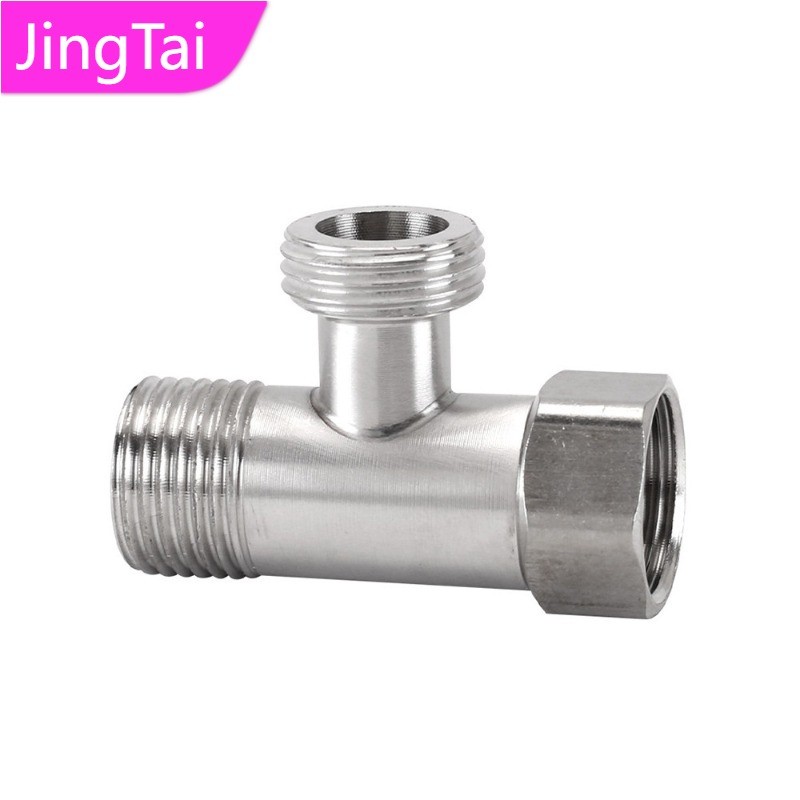 【JTZB】4分內外牙管件304不鏽鋼活接三通加厚燃氣熱水器角閥水管接頭配件 | 蝦皮購物