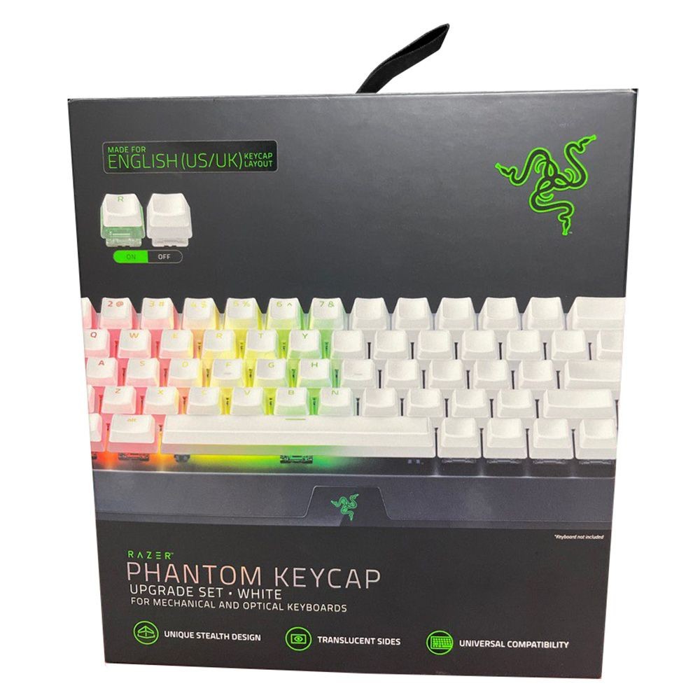 Razer Phantom Keycap Upgrade Set 鍵帽升級套件 128鍵 白 (美/英式)(平行進口) | 蝦皮購物