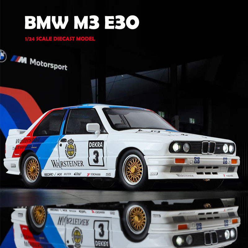壓鑄 1:24 BMW M3 E30 1988 塗裝特別復古微型模型收藏愛好展示禮物 | 蝦皮購物