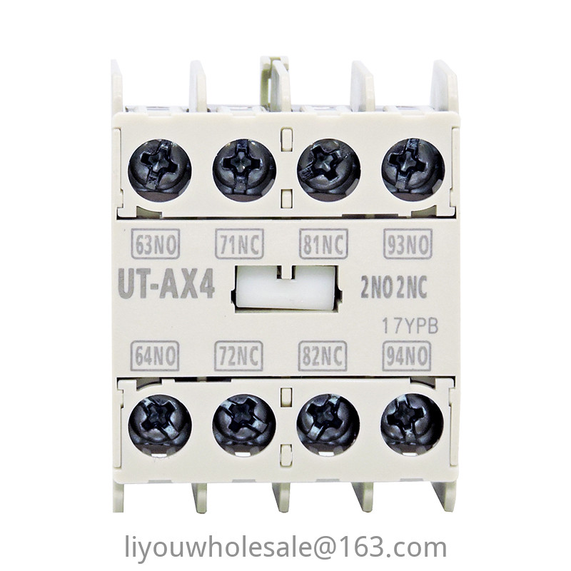 三菱電磁輔助觸頭UT-AX2 UT-AX4觸點適用於S-T交流直流電梯接觸器 | 蝦皮購物