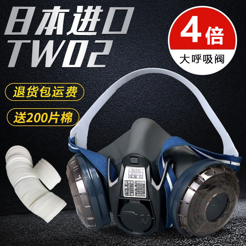 【高通氣】日本重松防塵口罩TW02可水洗u2k濾芯防毒防甲醛打磨防工業粉塵 | 蝦皮購物