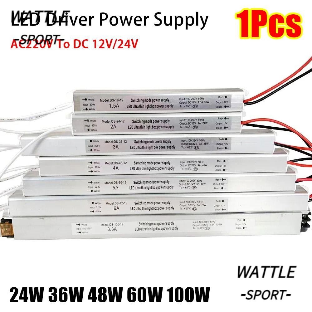 Wa-sport 1Pcs 開關 LED 驅動器,廣告板電源部件 24W 36W 48W 60W 100W LED 驅動 | 蝦皮購物