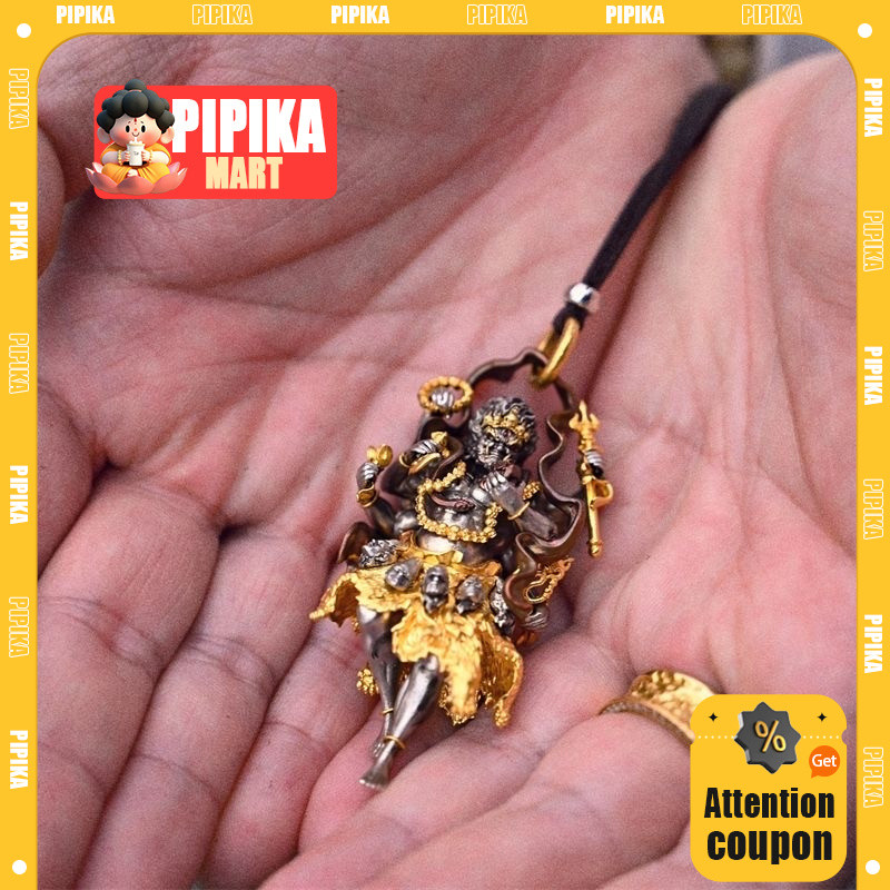 PIPIKA 🔥已过炉开光 大黑天護法項鍊 黃銅鍍金復古藏傳風 招財辟邪護身 男女皆宜文創飾品 | 蝦皮購物