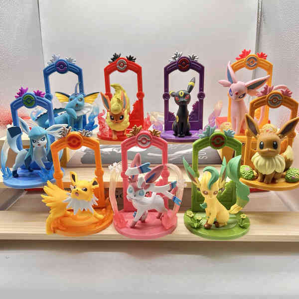POPMART泡泡瑪聯名特寶可夢盲盒伊布系列遊戲周邊可愛娃娃辦公室 | 蝦皮購物