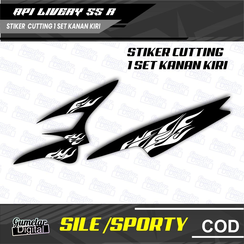 山葉 切割簡單貼紙 YAMAHA MIO SILE MIO SMILE MIO SPORTY API LIVERY SS | 蝦皮購物