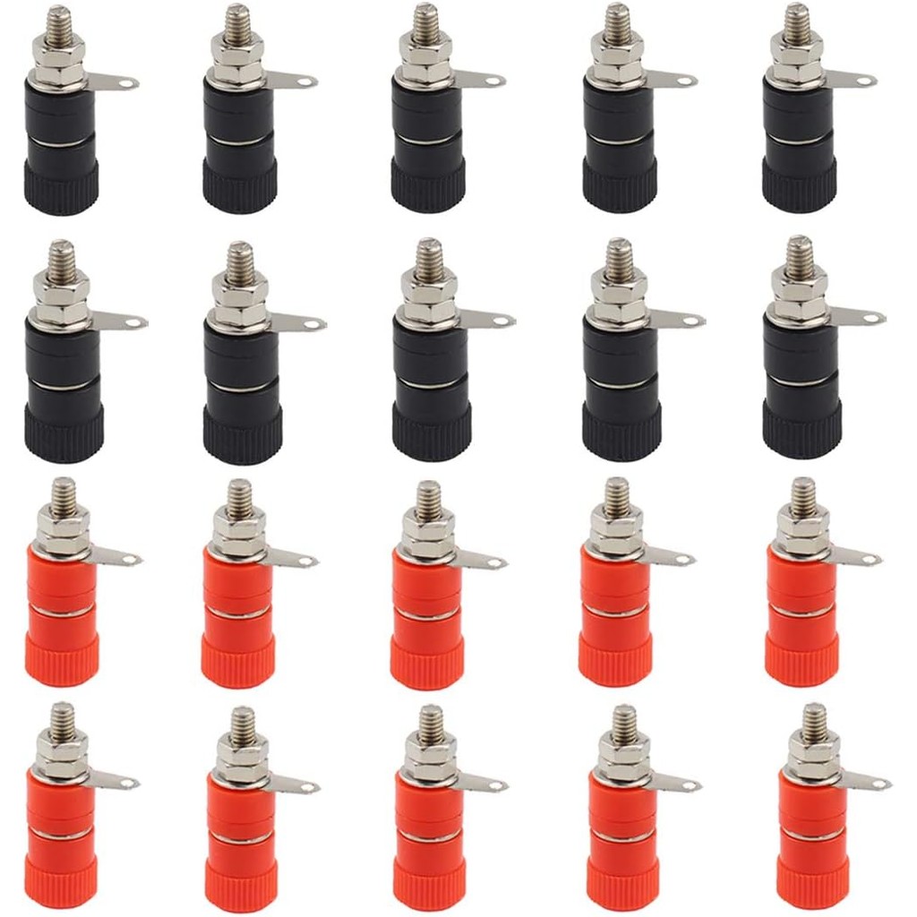 20 件 JS-910B JS-919 端子線連接器 JS-910B 插孔插座母綁定香蕉插頭端子連接器接線柱 4 毫米插 | 蝦皮購物