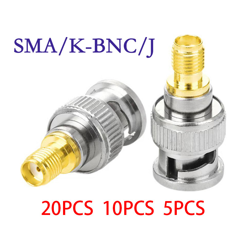 20pcs 10pcs 5pcs 射頻連接器 BNC/SMA-JK BNC公頭轉SMA母頭 轉接頭連接頭 | 蝦皮購物