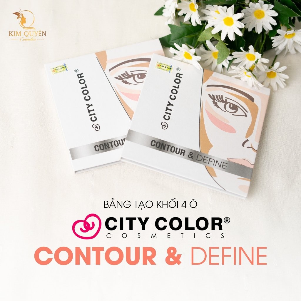 City Color Contour & Define 輪廓和高光調色板 4 盤 60g | 蝦皮購物