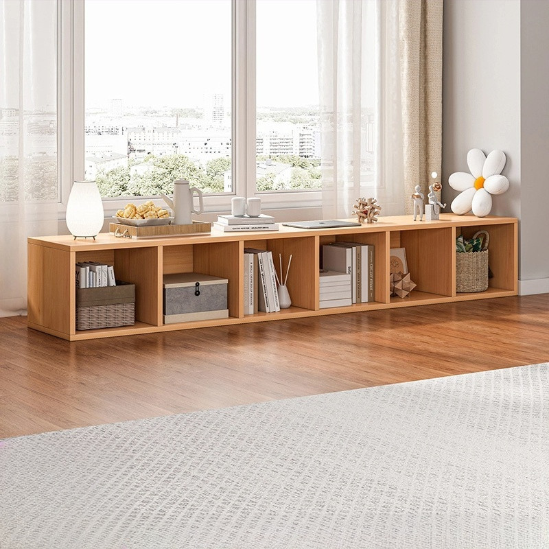 格子櫃 收納櫃 儲物櫃 簡易實木書架落地置物架矮書櫃收納櫃格子櫃家用電視櫃儲物櫃定製 | 蝦皮購物