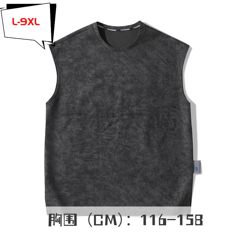 L-9XL 大尺碼背心 大尺碼無袖 大尺碼男裝 大尺碼上衣 2025年夏季新款扎染簡約時尚百搭寬鬆顯瘦男大尺碼背心 | 蝦皮購物