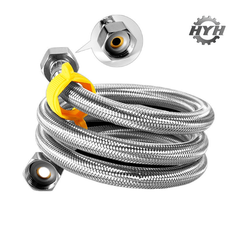 【HYH】20mm 1/2 DN15進水軟管 304不鏽鋼編織管 馬桶熱水器高壓防爆金屬連接水管 | 蝦皮購物