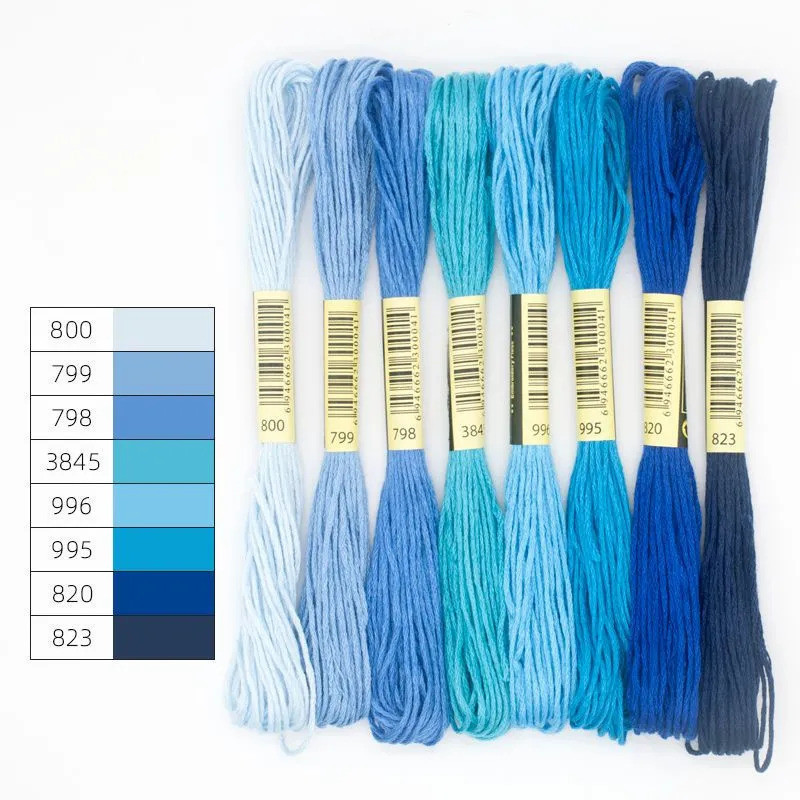 【10 束】DMC 繡線 934/935/936/937/938/939 高級彩虹色系列 十字繡專用 細膩光澤 專業級繡 | 蝦皮購物