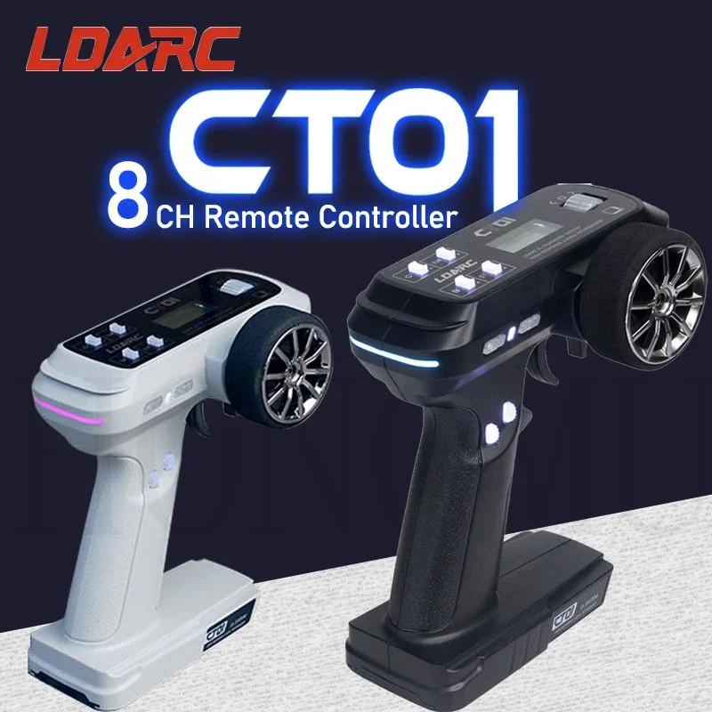 LDARC CT01 2.4GHz 8 通道專業遙控器中英文液晶顯示屏適用於遙控模型車船 SBMO | 蝦皮購物