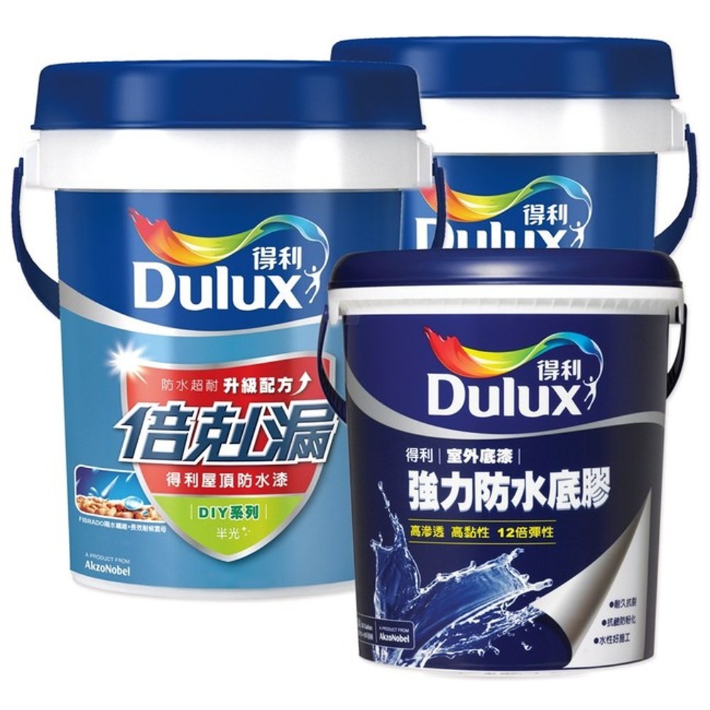 (組合) 得利 倍剋漏屋頂隔熱防水漆 冰雪白(含兩桶 L10+一桶A930防水底膠) | 蝦皮購物