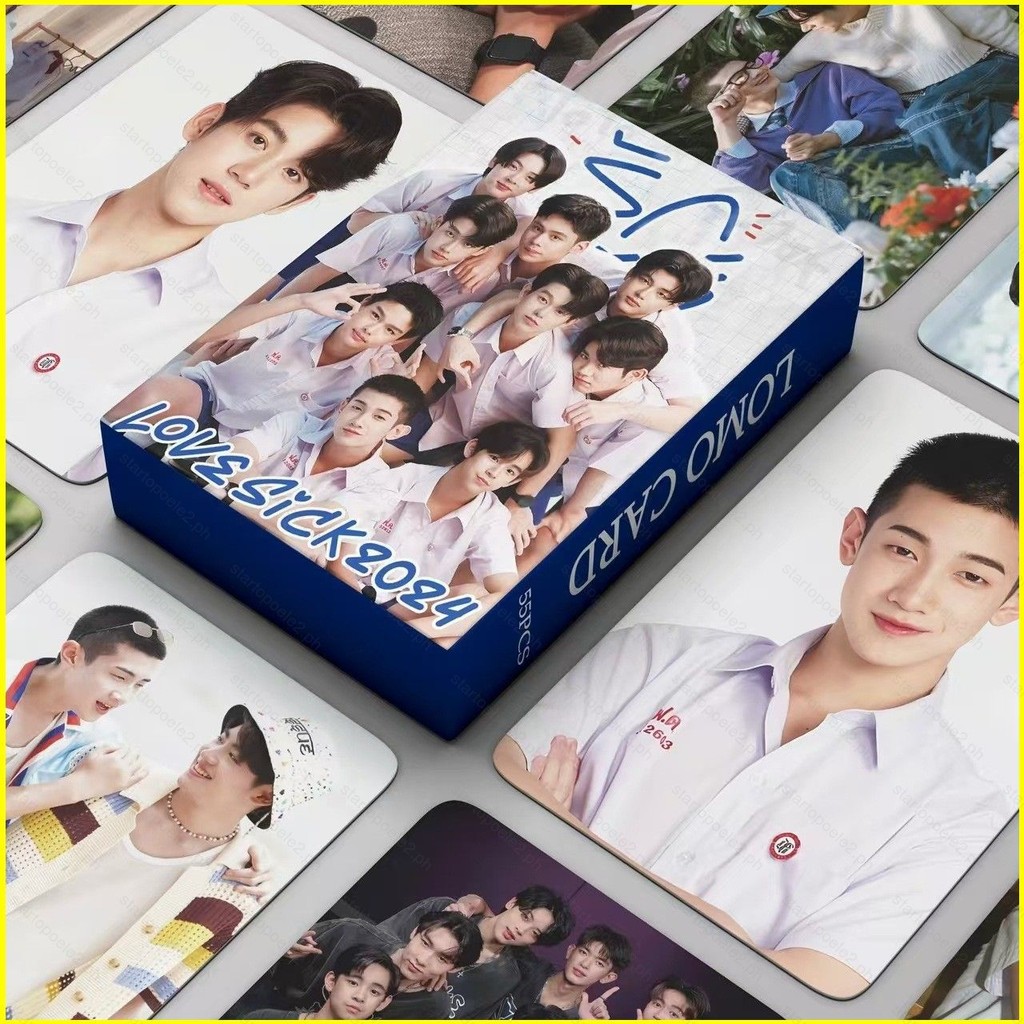 St2 55PCS/套 LOVE SICK 系列 2024 照片卡雙面 LOMO 卡明信片盒裝收藏 TS2 | 蝦皮購物