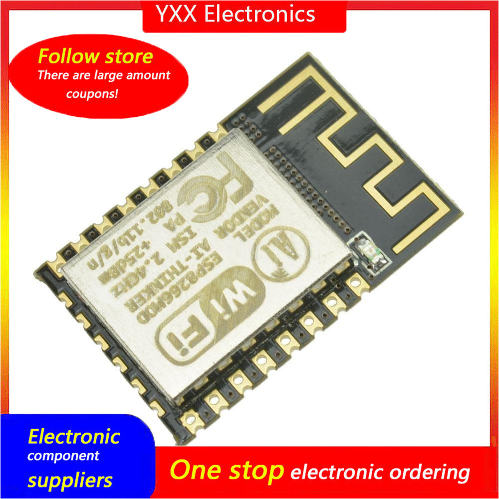 Esp8266 ESP-12F 無線 Wifi 模塊 Uart Hspi Iic I2s Gpio Pwm 3 Volt | 蝦皮購物