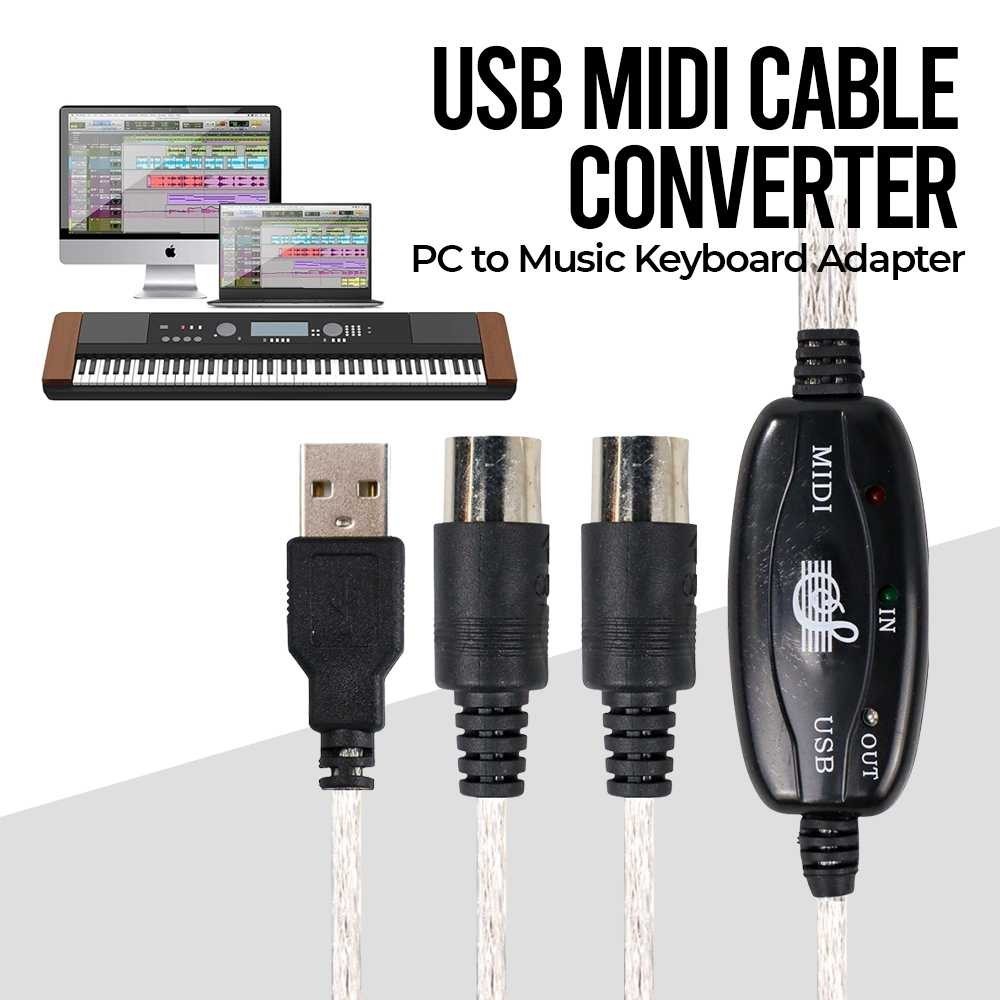 Orphee USB MIDI 電纜轉換器 PC 到音樂鍵盤適配器電纜 2M AY03 | 蝦皮購物