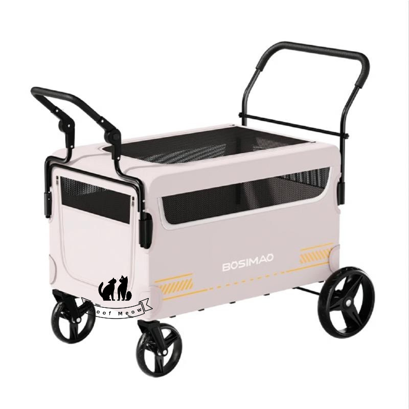 汪小喵~BOSIMAO授權專賣『大型犬寵物推車』大承重 大型犬推車 老年狗殘疾狗 多寵家庭 薩莫耳耶黃金獵犬 | 蝦皮購物