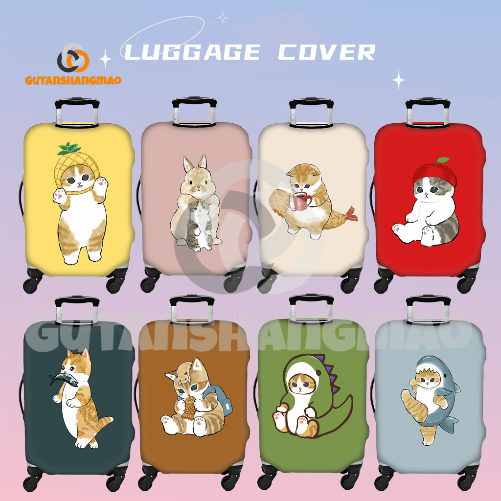 [有貨]Mofusand 1 行李套可水洗手提箱保護套防刮手提箱套適合 18-32 英寸 | 蝦皮購物