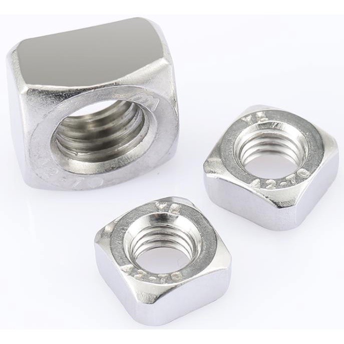 M3 M4 M5 M6 M8 M10 M12 304/316不銹鋼方形螺母方形四邊形螺母DIY | 蝦皮購物