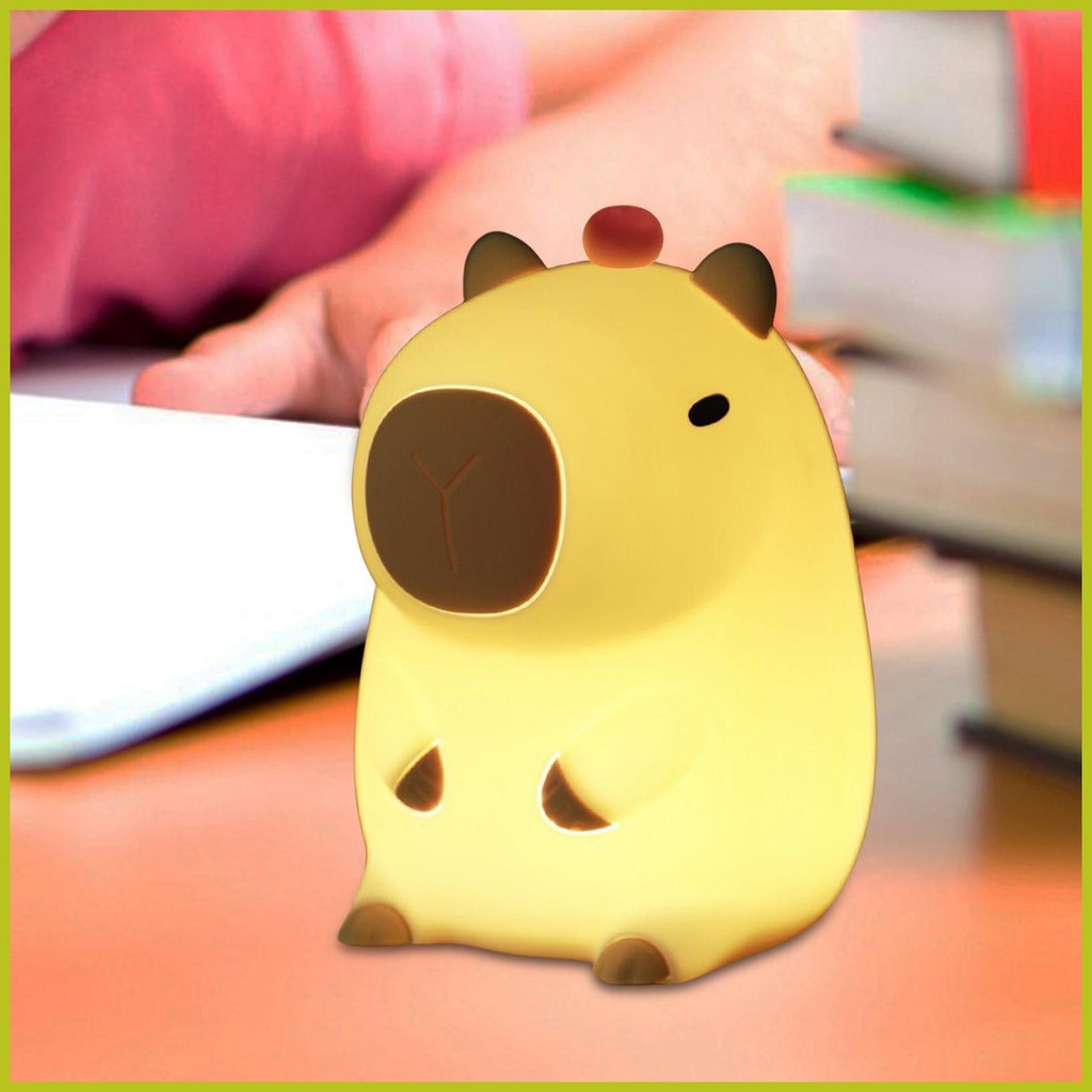 Capybara Lamp 可充電 Capybara Squish Lamp 兒童小夜燈小臥室燈床頭櫃燈 Squishy | 蝦皮購物
