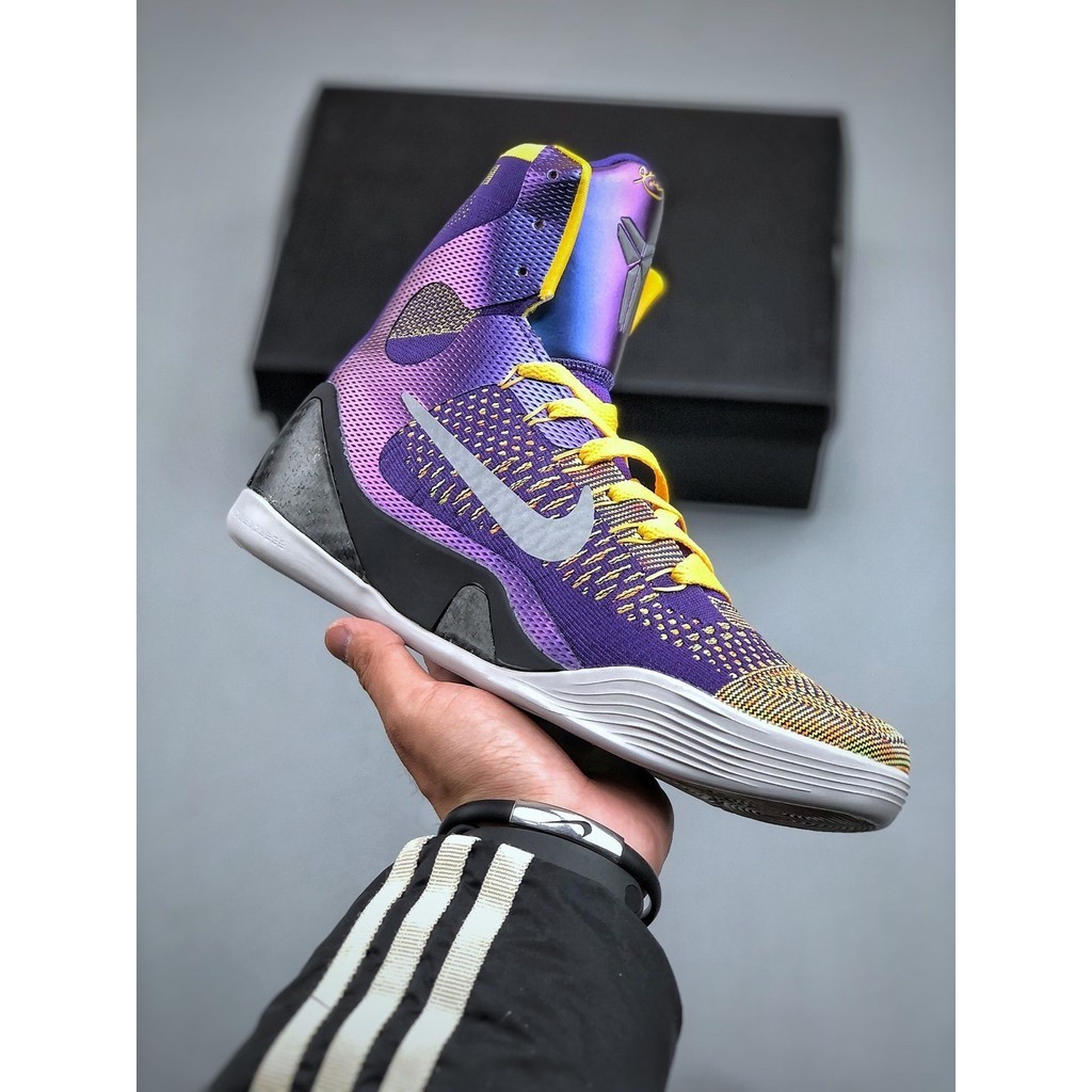Kobe IX 紫金王朝科比9代男子高幫透氣實戰碳闆耐磨運動籃球鞋 | 蝦皮購物